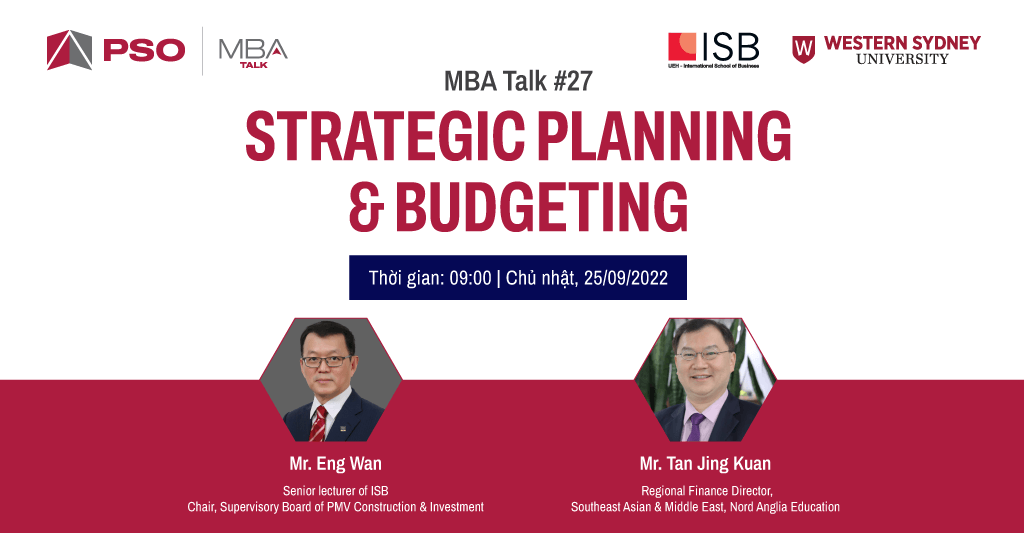 MBA Talk #27: Strategic Planning & Budgeting