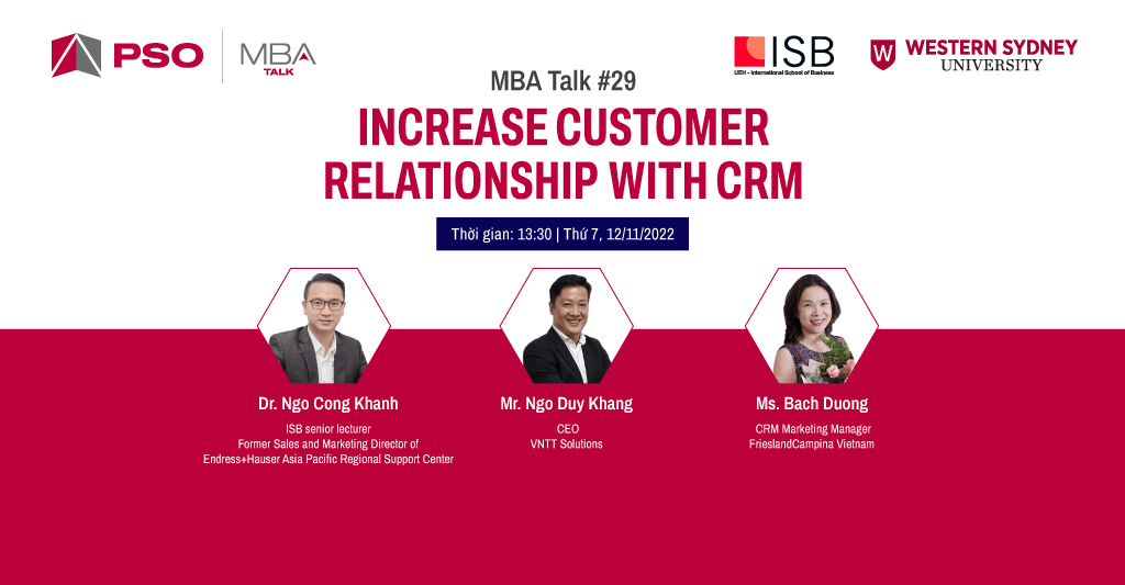 MBA Talk #29: Increase Customer Relationship with CRM
